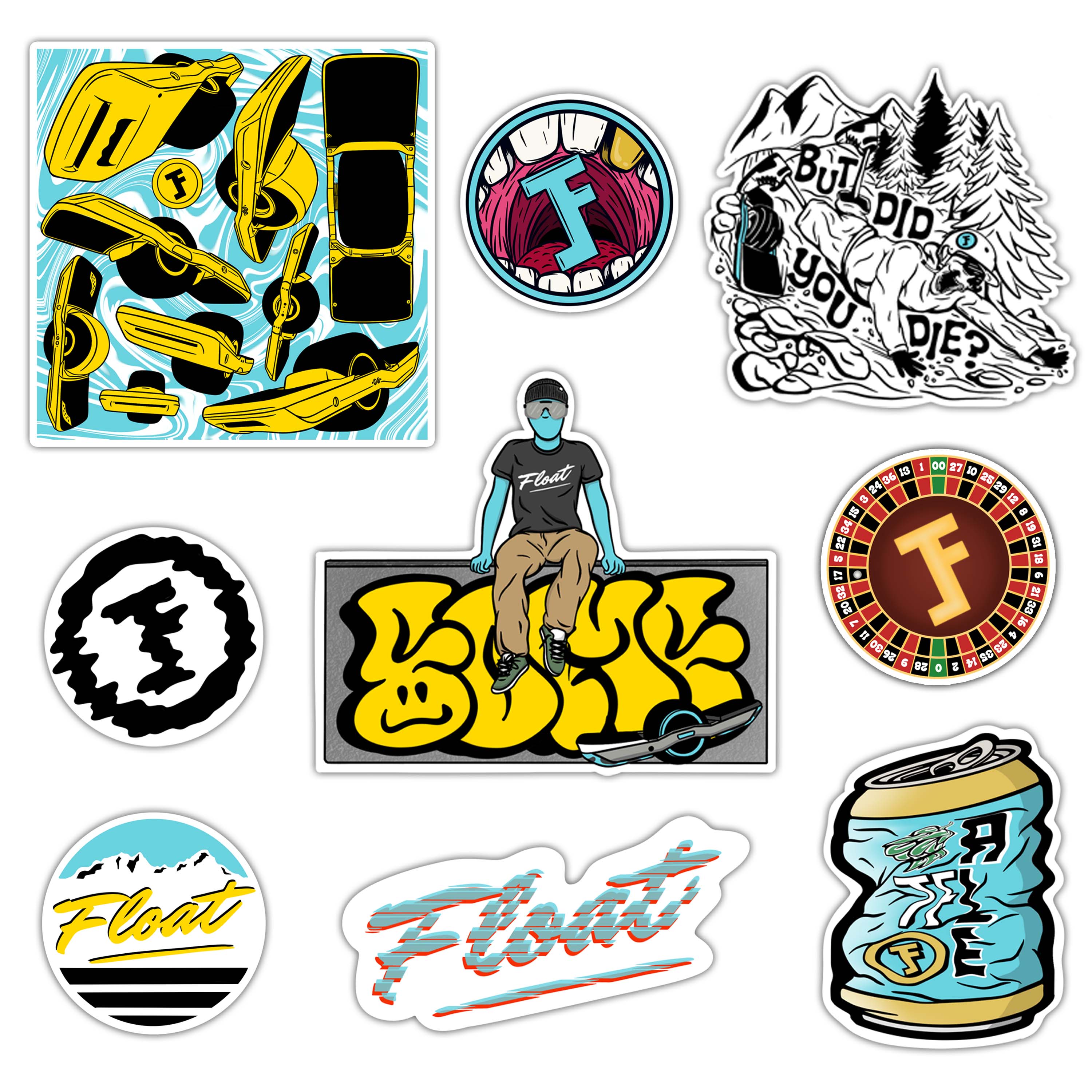 Go Ride Sticker Pack – One Stop Board Shop
