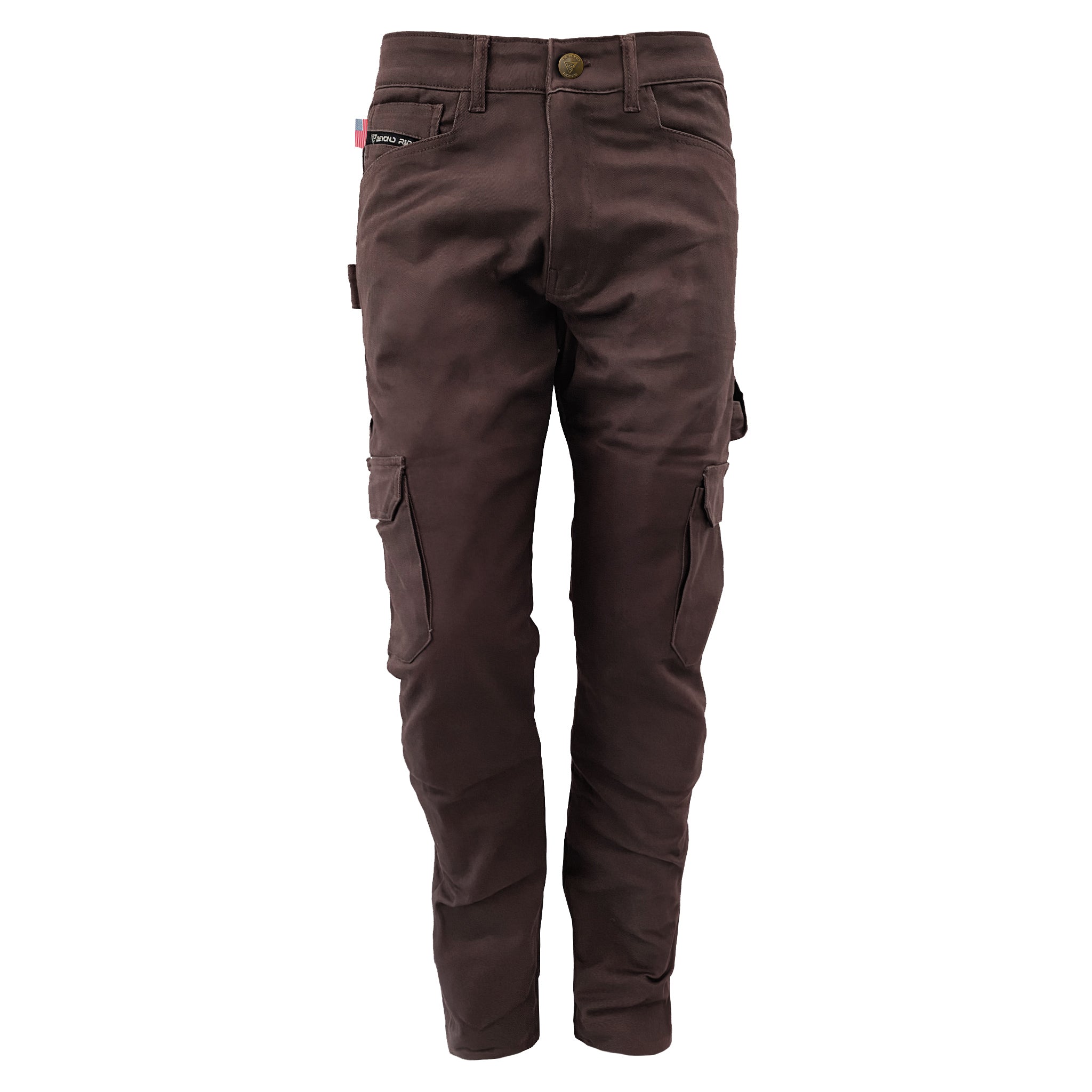 Straight Leg Cargo Pants with Pads - Dark Coffee – One Stop Board Shop